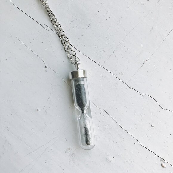 Jewelry | Authentic Meterorite Dust Hourglass Necklace Handcrafted ...